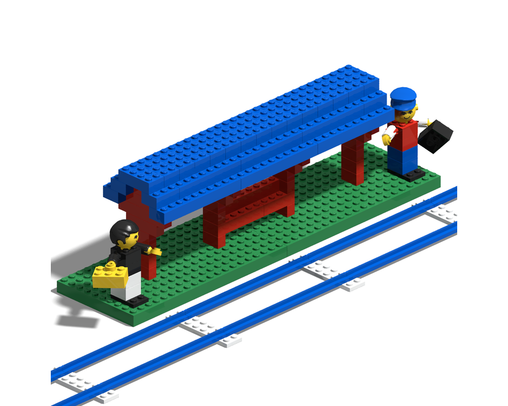LEGO Set 222-1-c192 Train Waitingstation (1975 Books > Ideas Books ...