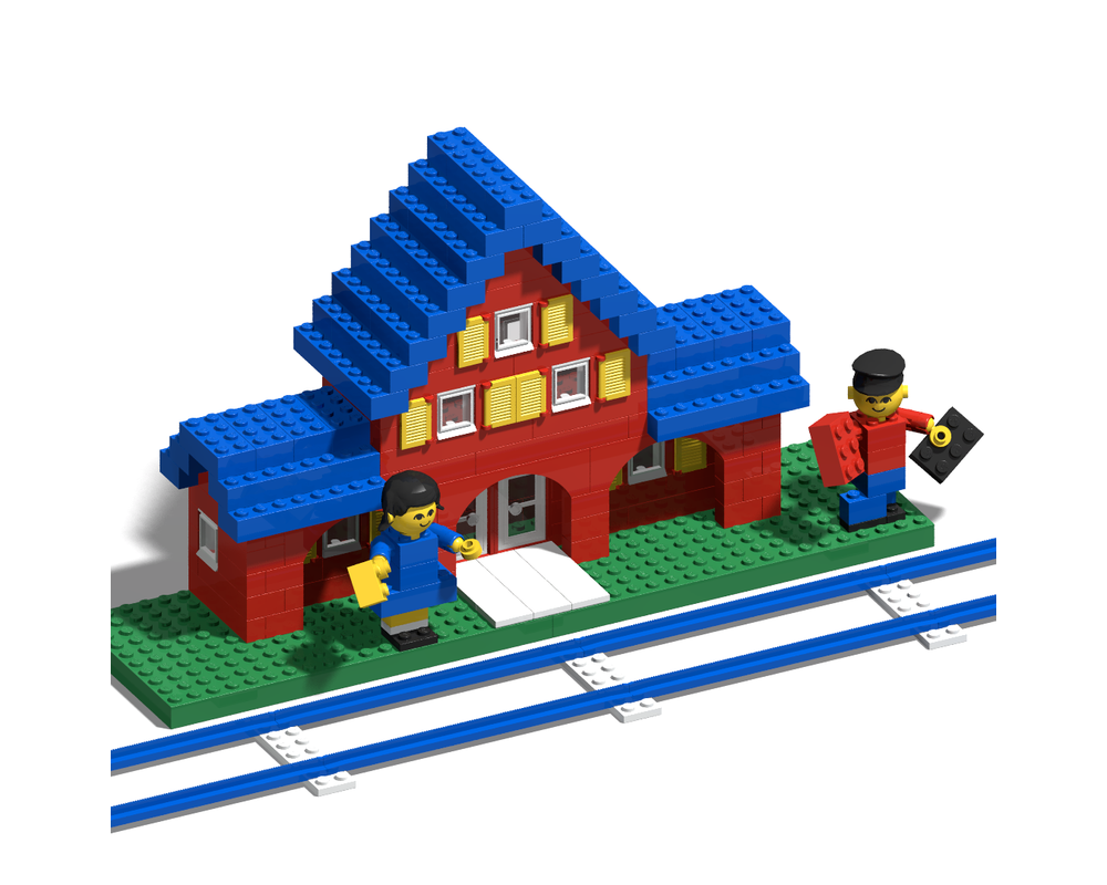 LEGO Set 222-1-c193 Train Waitingstation (1975 Books > Ideas Books ...
