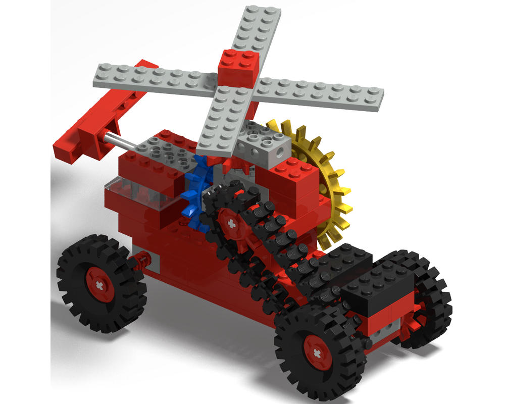 LEGO Set 222-1-c209 Technic Helicopter Car (1975 Books > Ideas Books ...