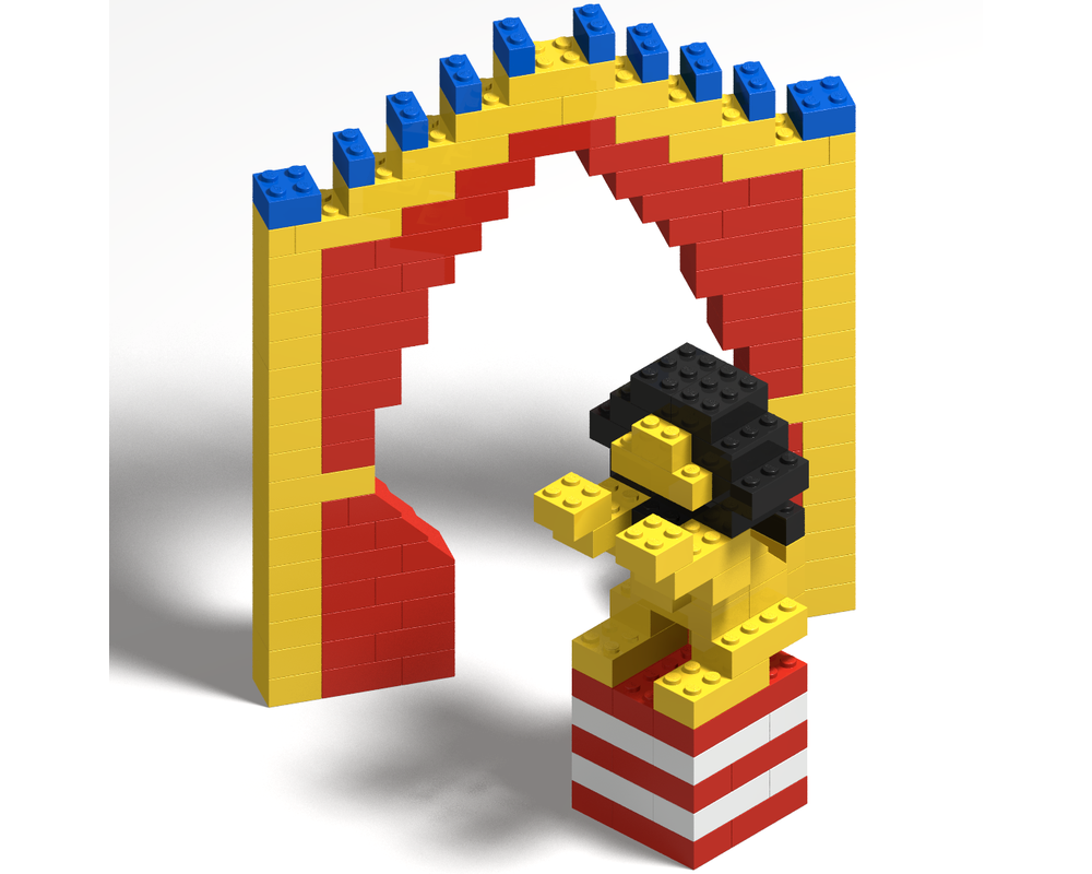 LEGO Set 222-1-c85 Lion with Circus Curtain (1975 Books > Ideas Books ...