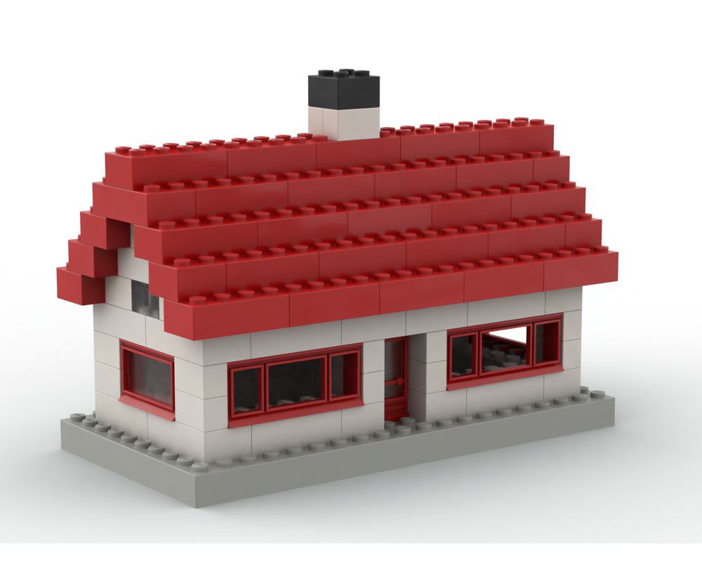 LEGO Set 223-1-c6 House (1968 System > Samsonite) | Rebrickable - Build ...