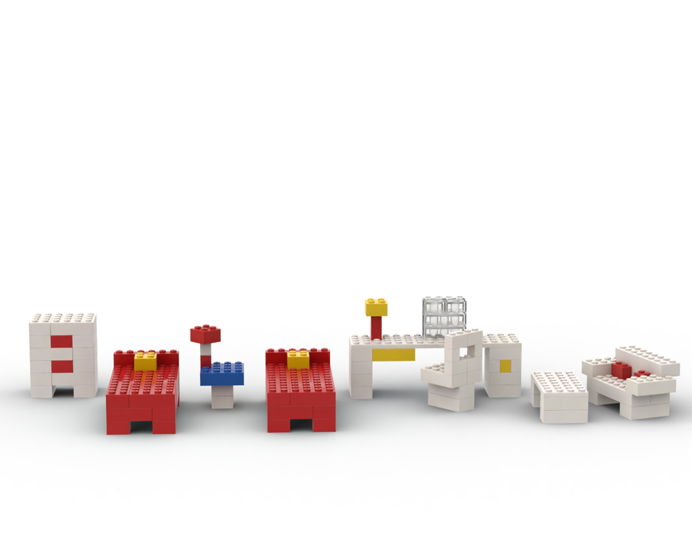 LEGO Set 223-1-c7 Furniture (1968 System > Samsonite) | Rebrickable ...