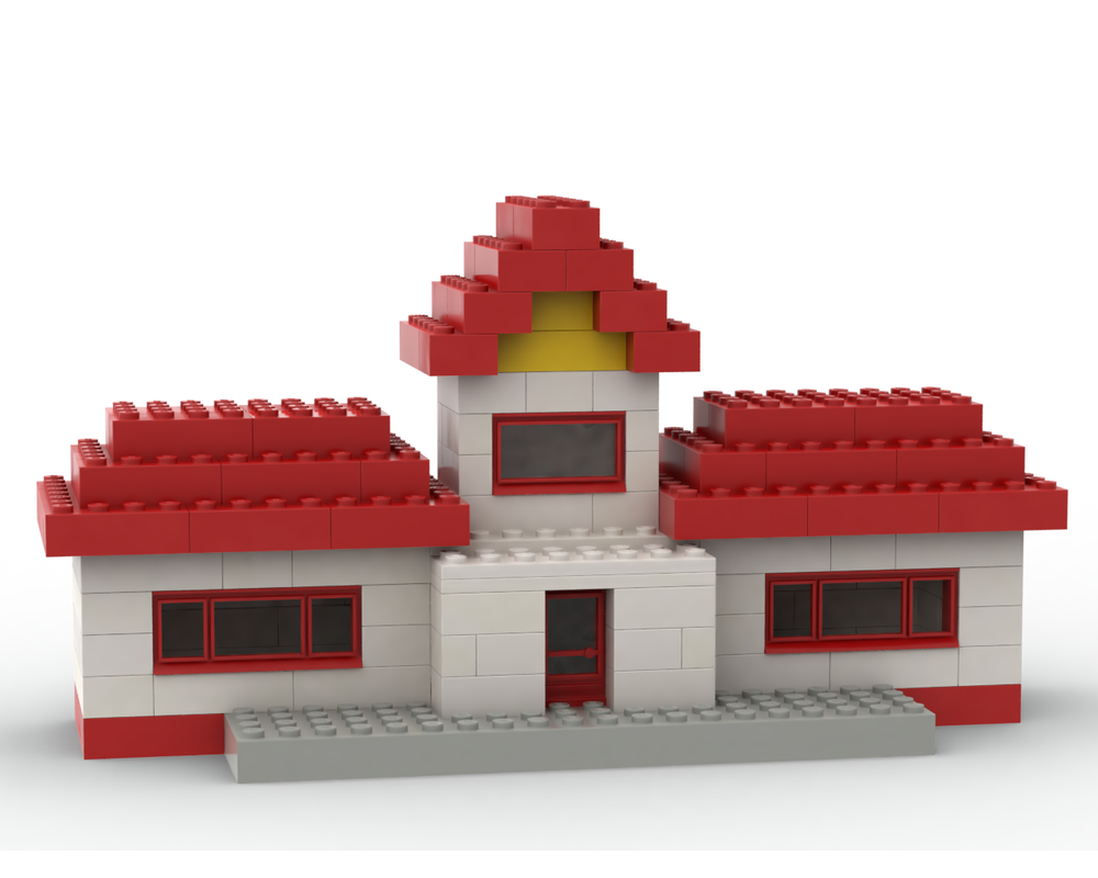 LEGO Set 223-1-c9 House (1968 System > Samsonite) | Rebrickable - Build ...