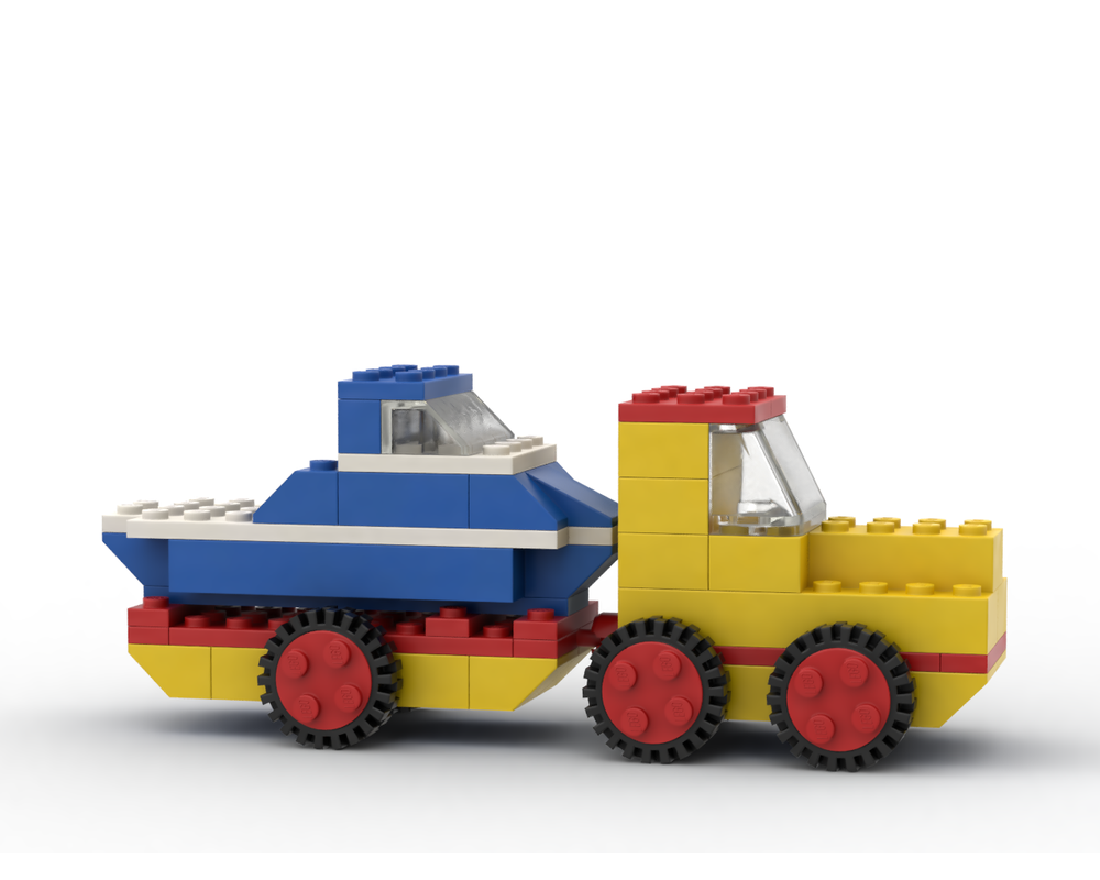 LEGO Set 226-2-c103 Car with Boat on Trailer (1981 Books > Ideas Books ...