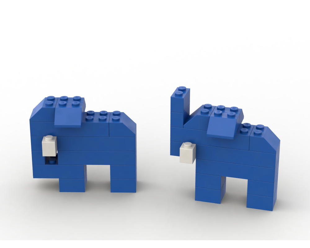 LEGO Set 226-2-c152 Elephants (1981 Classic) | Rebrickable - Build with ...