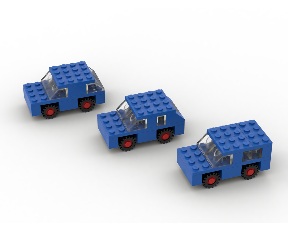 LEGO Set 226-2-c210 Blue Cars (1981 Classic) | Rebrickable - Build with ...