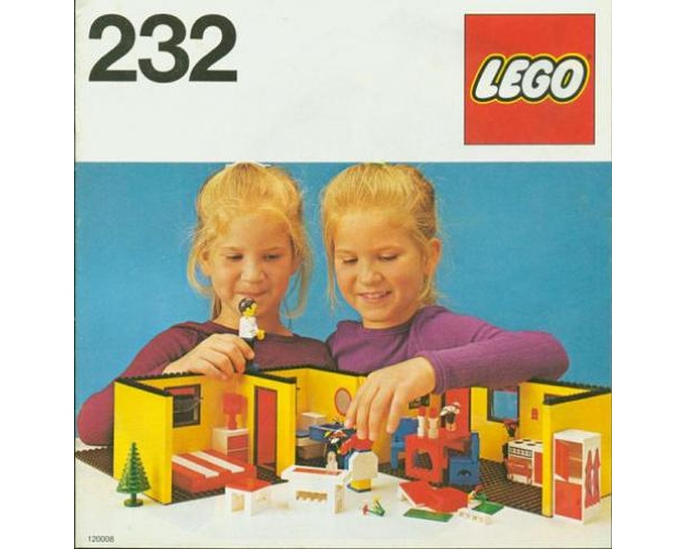 LEGO Set 232-1 Bungalow (1978 Homemaker) | Rebrickable - Build with LEGO