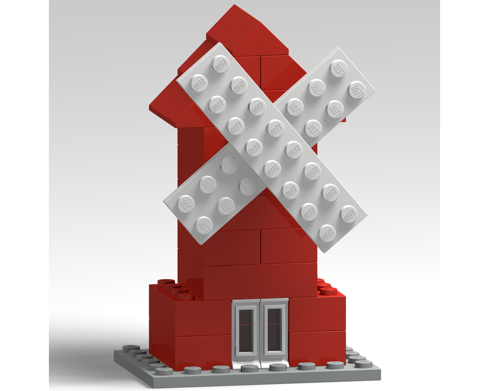 LEGO Set 238-7-c10 Windmill (1963 City) | Rebrickable - Build with LEGO