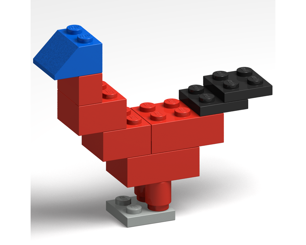 LEGO Set 238-7-c98 Chicken (1963 City > Farm) | Rebrickable - Build ...