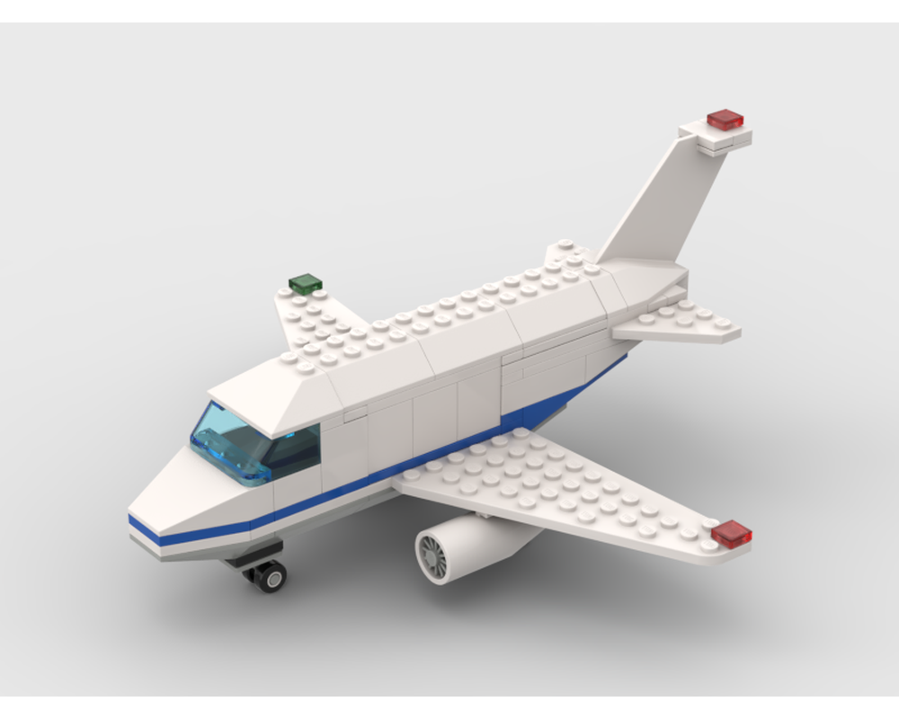 LEGO Set 2532-1-s1 Jet Plane (1998 Town) | Rebrickable - Build with LEGO