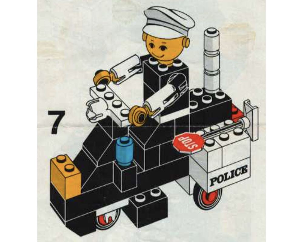 LEGO Set 256-1-s1 Policeman on Motorcycle (1976 Building Set with ...
