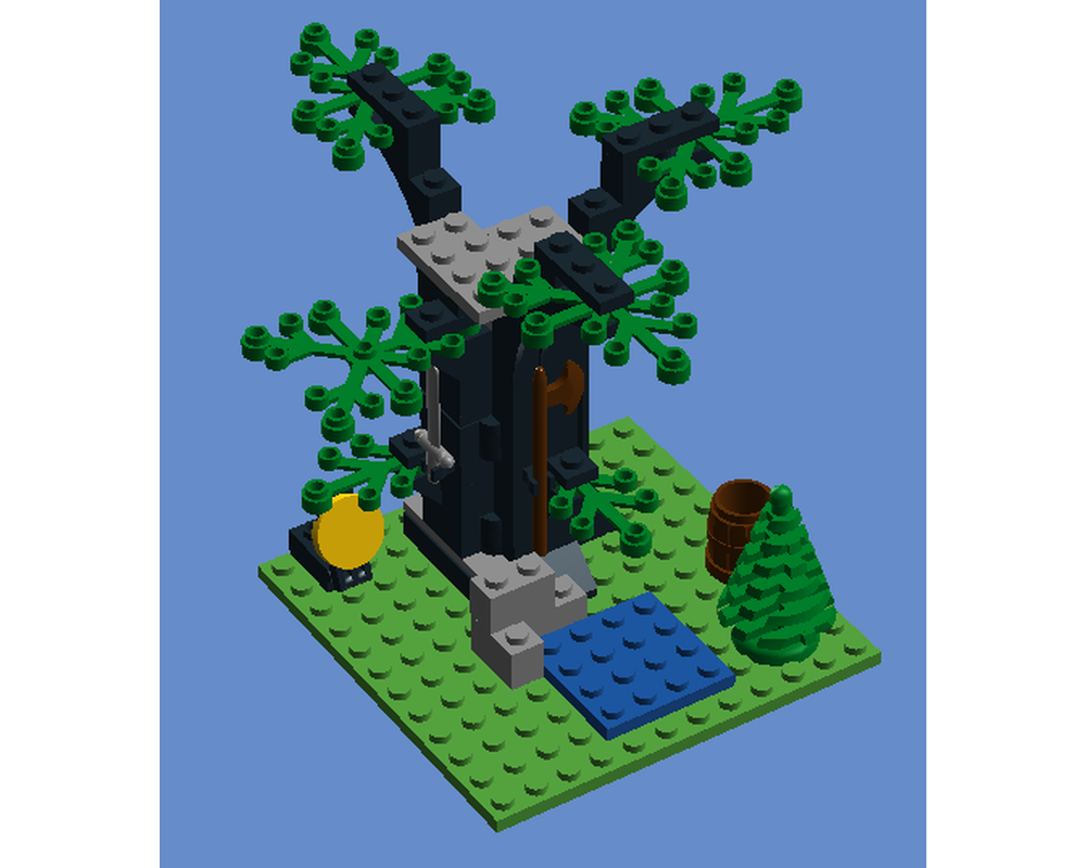 LEGO Set 260-1-c19 Forestmen's Tree Hideout (1990 Books > Ideas Books ...
