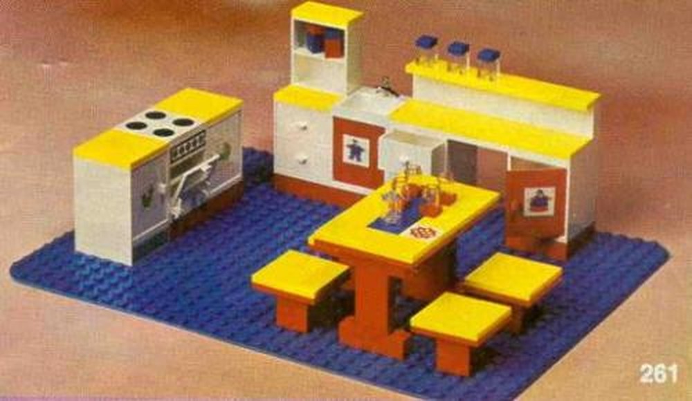 LEGO Set 261-4 Complete Kitchen Set (1971 Homemaker) | Rebrickable ...