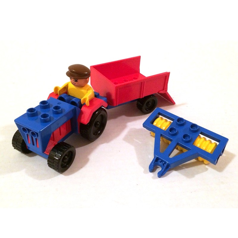 LEGO 2629-1 Tractor and Farm Machinery (1985 Duplo > Town ...