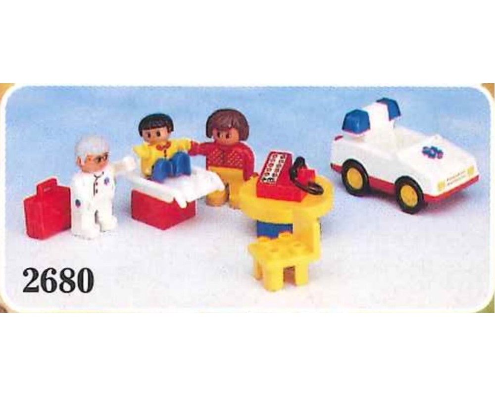 LEGO Set 2680-1 Doctor's Surgery (1994 Duplo > Town) | Rebrickable ...