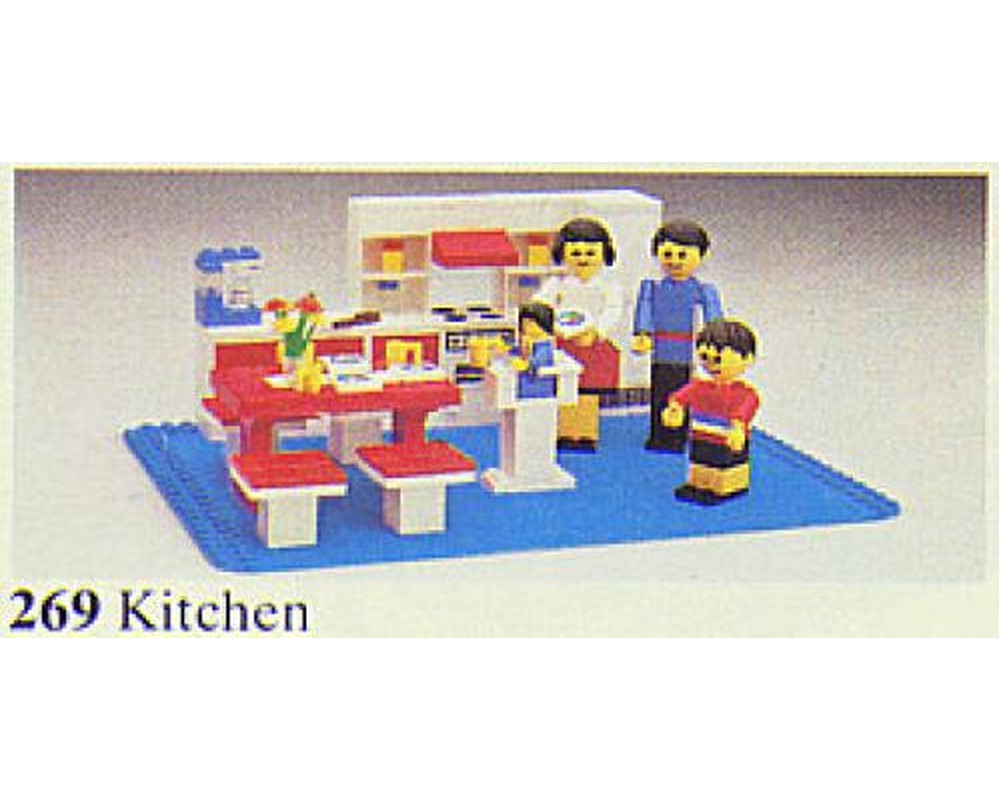 LEGO Set 269-1 Kitchen (1979 Homemaker) | Rebrickable - Build with LEGO