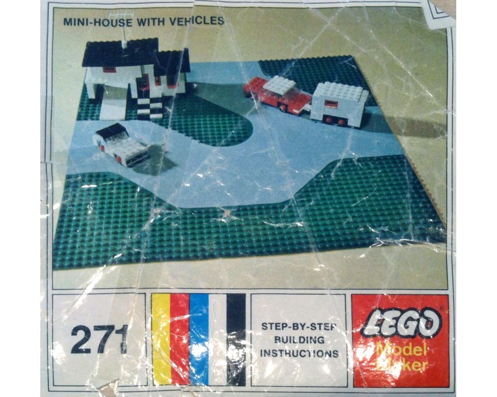 LEGO Set 271-3 Mini House and Vehicles (1970 System > Samsonite ...