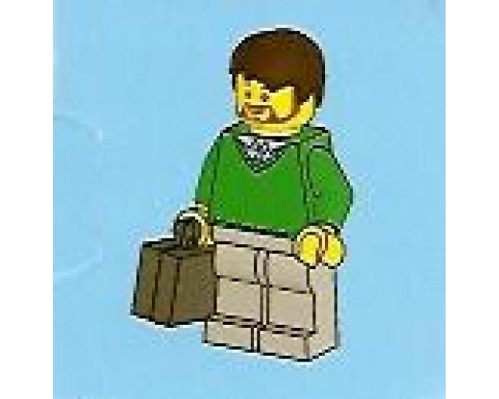 LEGO Set 2824-1-s10 2010 - Day 10: Man with Suitcase (2010 Seasonal ...