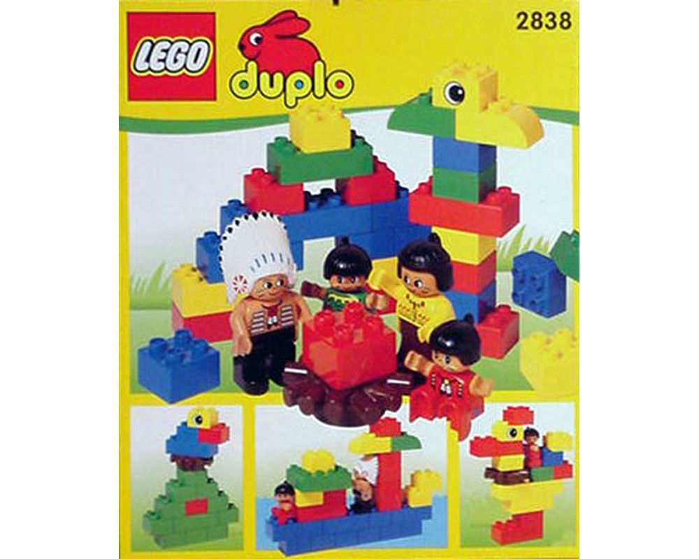 LEGO Set 2838-1 Native American Family (Big Chief's Family) (1998 Duplo ...