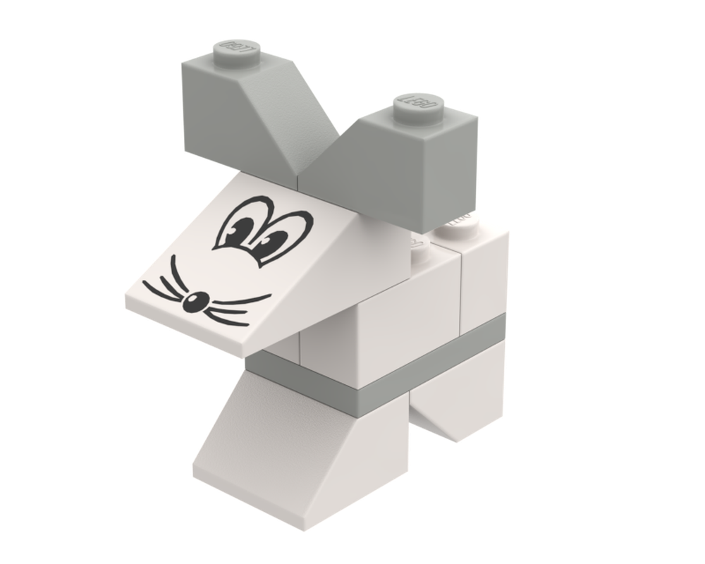 LEGO Set 2875-1-b2 Dog (1997 Universal Building Set > Basic) | Rebrickable - Build with LEGO