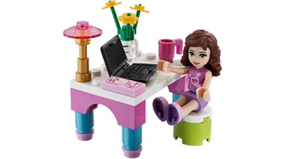 LEGO Set 30102-1 Desk (2012 Friends) | Rebrickable - Build with LEGO