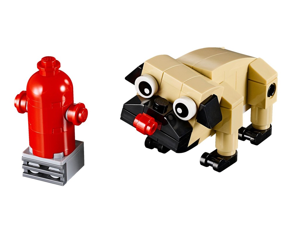 LEGO Set 30542-1 Cute Pug (2018 Creator > Creator 3-in-1) | Rebrickable ...