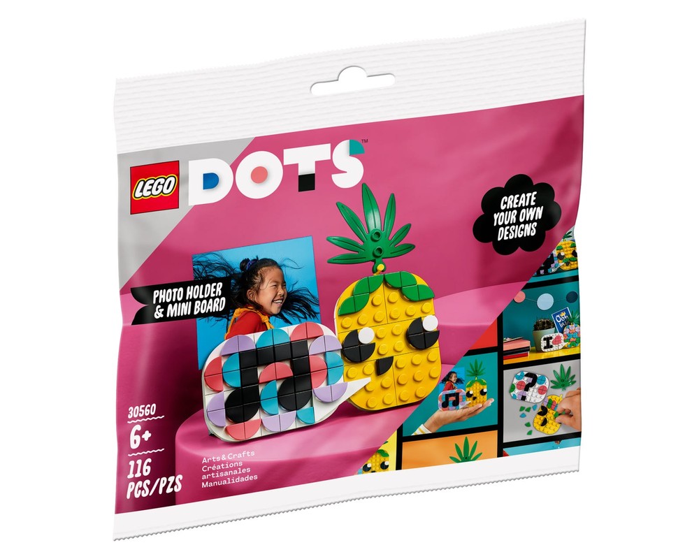 LEGO Set 30560-1 Pineapple Photo Holder and Mini Board (2022 DOTS ...