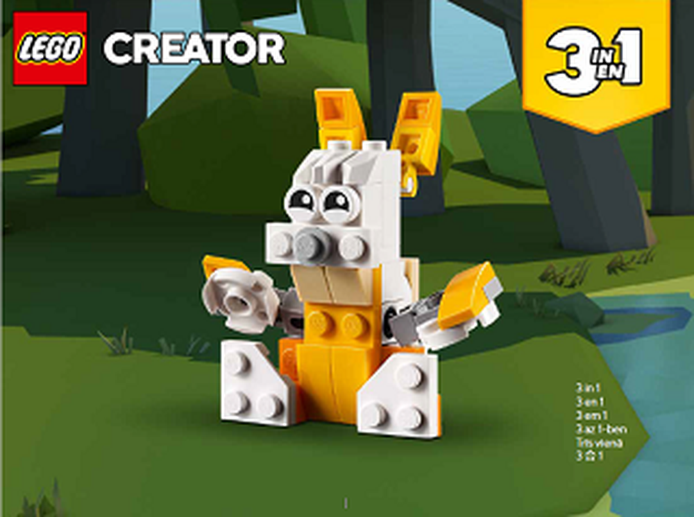LEGO Set 30571-1-b2 Bunny (2019 Creator > Creator 3-in-1) | Rebrickable ...