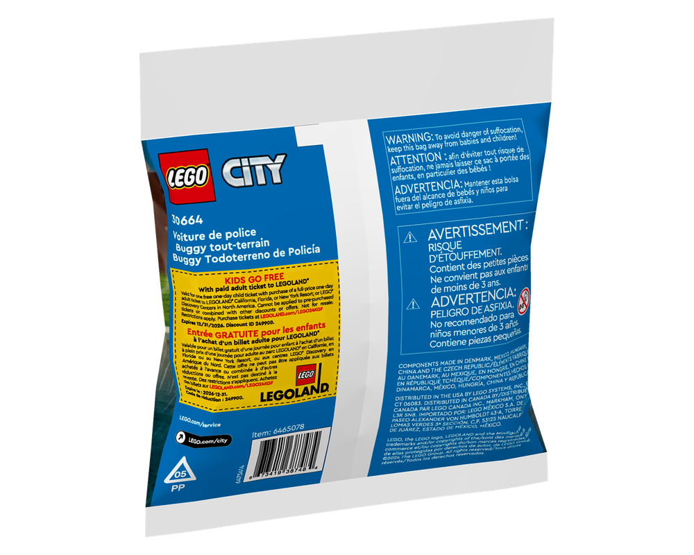 LEGO Set 30664-1 Police Off-Road Buggy Car (2024 City > Police ...