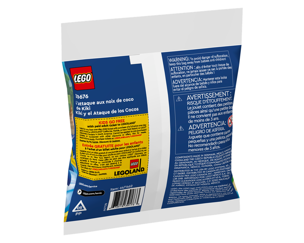 LEGO Set 30676-1 Kiki's Coconut Attack (2024 Sonic The Hedgehog ...