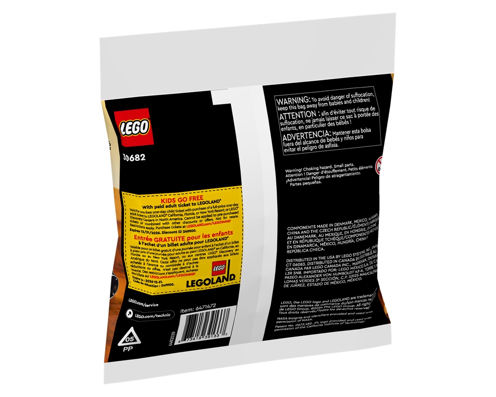 LEGO Set 30682-1 NASA Mars Rover Perseverance (2024 Technic ...