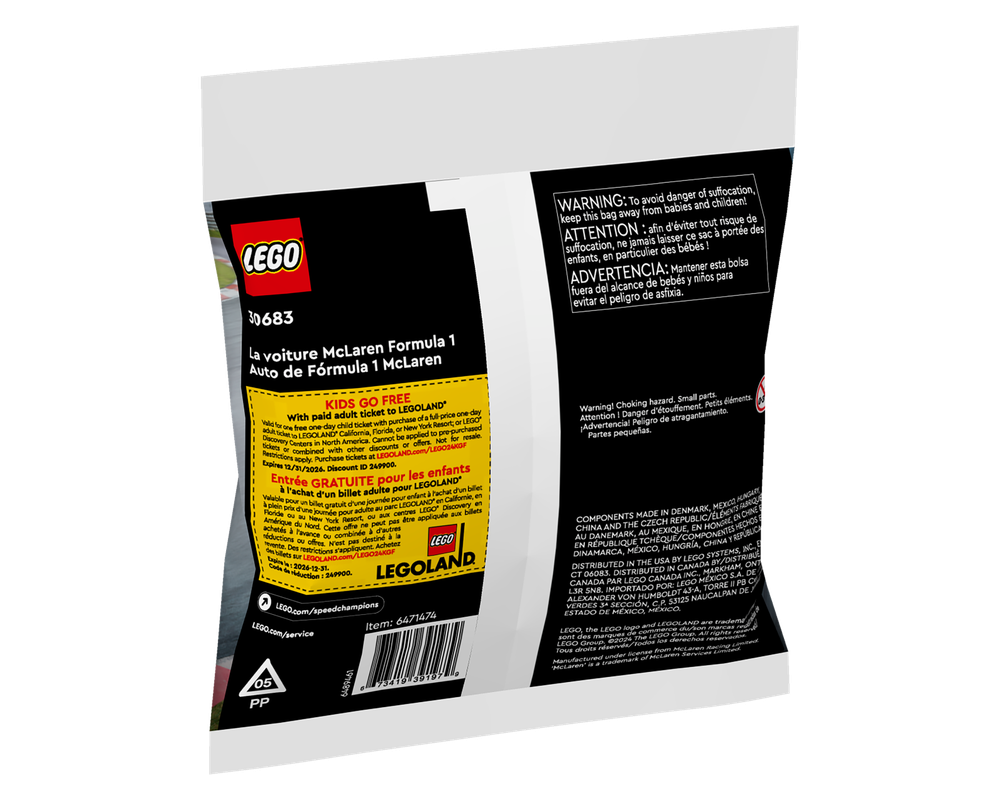 LEGO Set 30683-1 McLaren Formula 1 Car (2024 Speed Champions ...