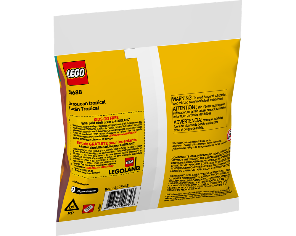 LEGO Set 30688-1 Tropical Toucan (2025 Creator > Creator 3-in-1 ...