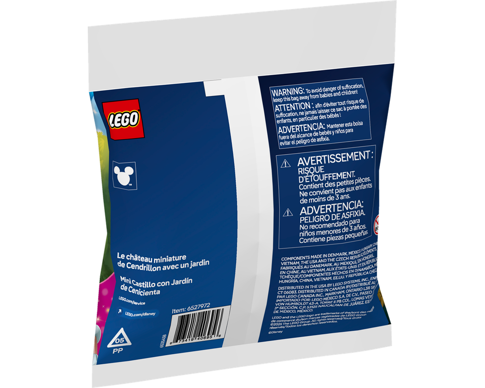 LEGO Set 30695-1 Cinderella's Mini Garden Castle (2025 Disney > Disney ...