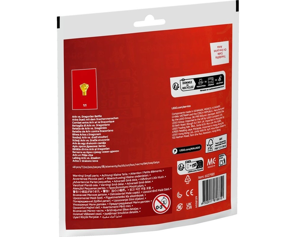LEGO Set 30700-1 Arin vs. Dragonian Battle (2025 Ninjago) | Rebrickable ...