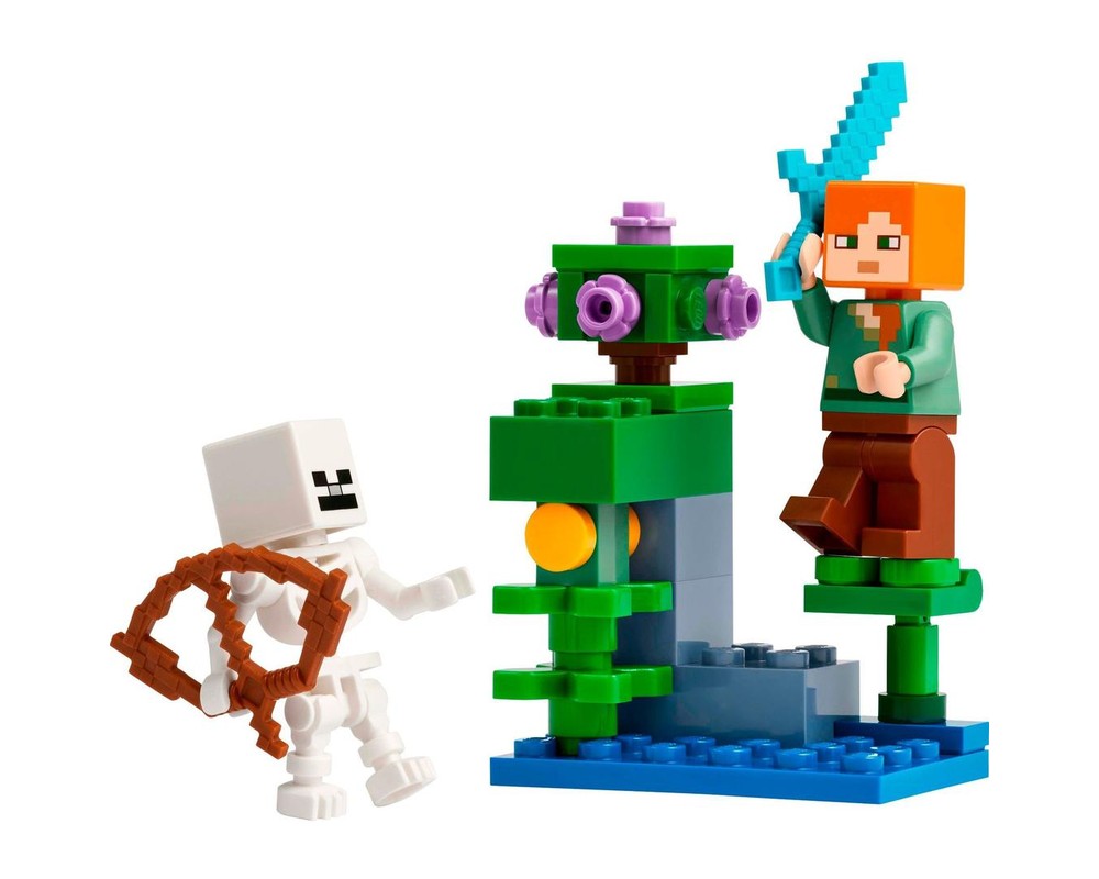 LEGO Set 30705-1 The Lush Cave Fight (2025 Minecraft) | Rebrickable ...