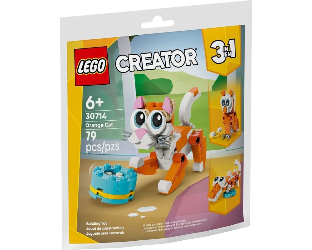 LEGO Set 30714-1 Orange Cat (2026 Creator > Creator 3-in-1 ...