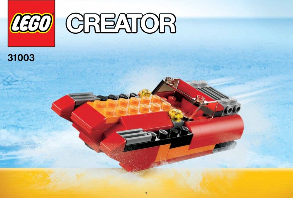 LEGO Set 31003-1-b3 Micro Scale Hovercraft (2013 Creator > Creator 3-in ...
