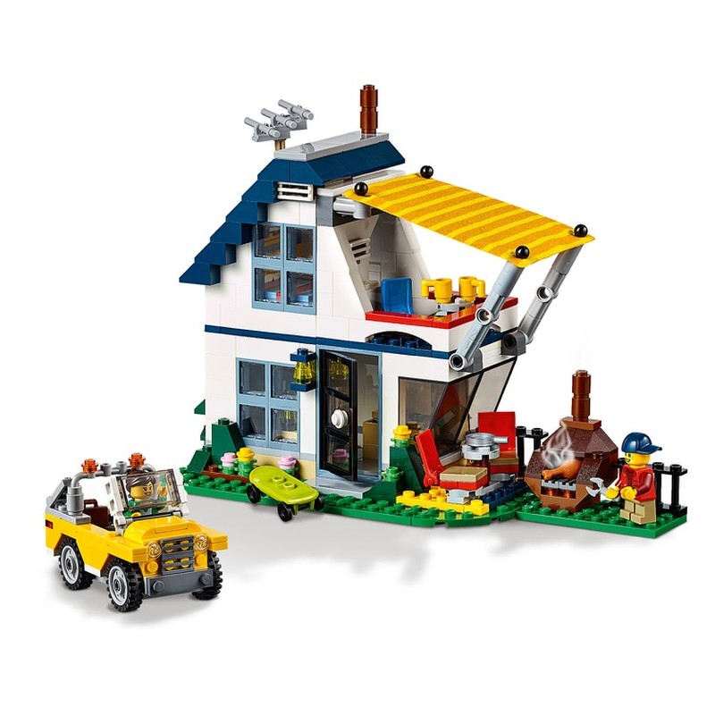 LEGO Set 31052-1-b3 Summer Home with Jeep (2016 Creator > Creator 3-in ...