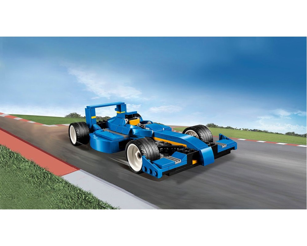 LEGO Set 31070-1-b2 Cool Blue Racer (2017 Creator > Creator 3-in-1 ...