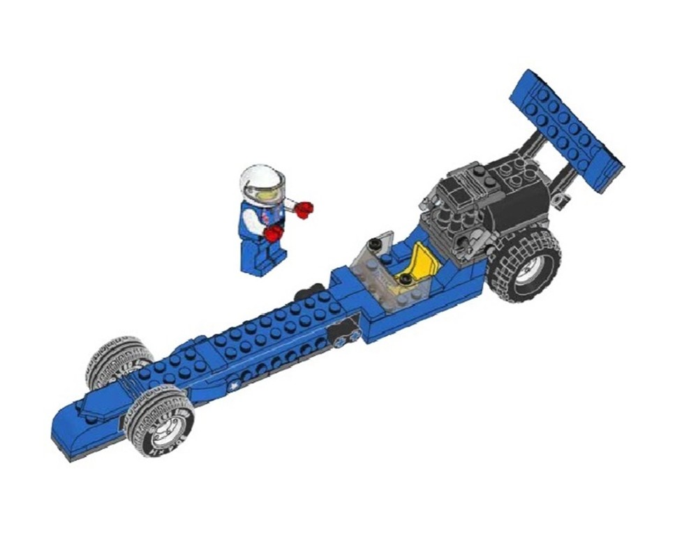 LEGO Set 31085-1-b2-s2 Dragster Racer - Blue (2018 Creator > Creator 3 ...