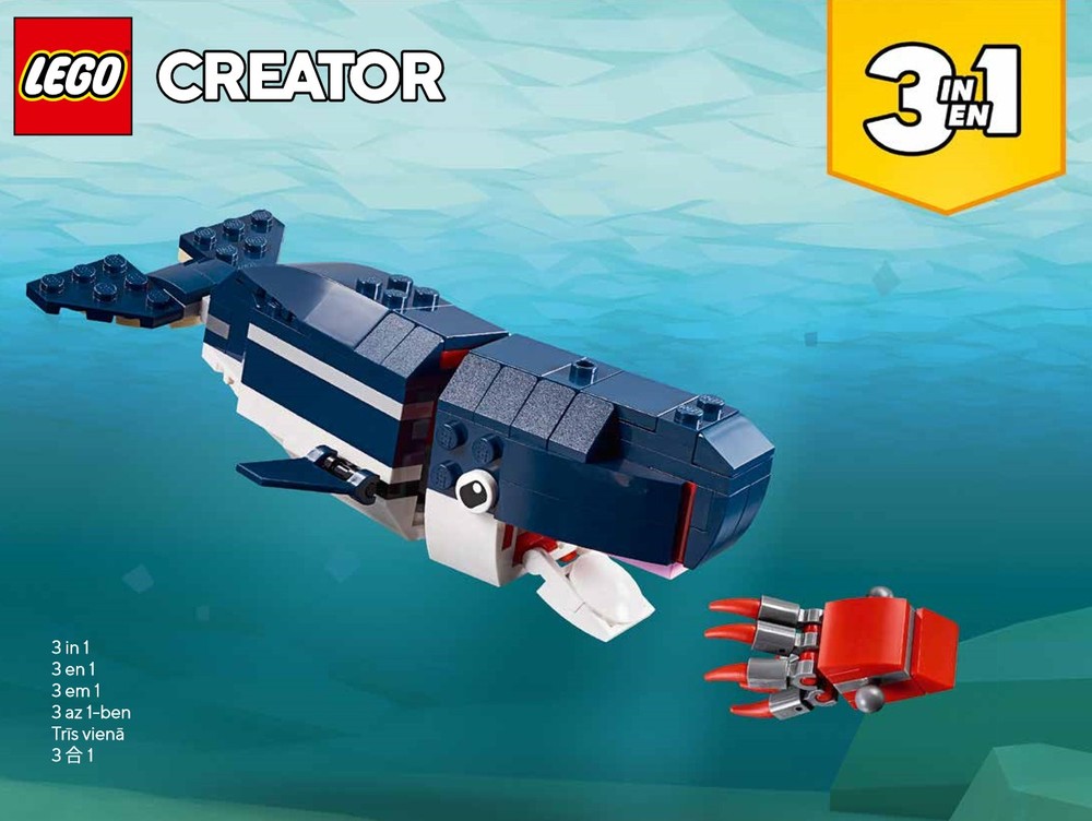 LEGO 31088-1-b4 Whale (2019 Creator > Creator 3-in-1) | Rebrickable ...