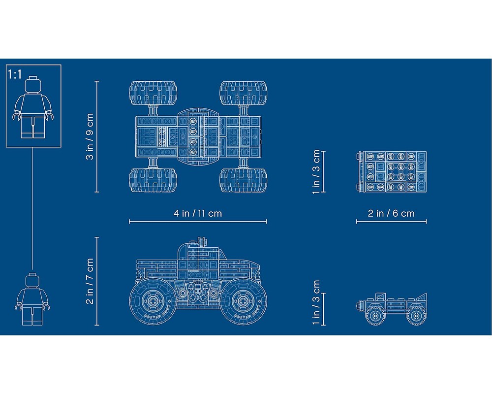 LEGO Set 31101-1 Monster Truck (2020 Creator > Creator 3-in-1 ...