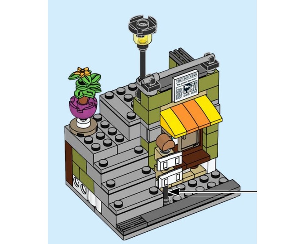 LEGO Set 31131-1-b1-s1 Newspaper Shop (2022 Creator > Creator 3-in-1 ...
