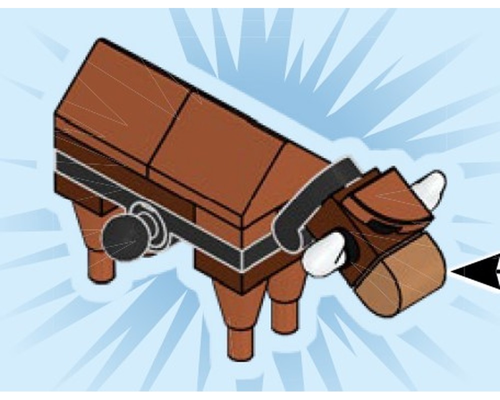 LEGO Set 31132-1-b1-s2 Cow With Tow Balls (2022 Creator > Creator 3-in ...