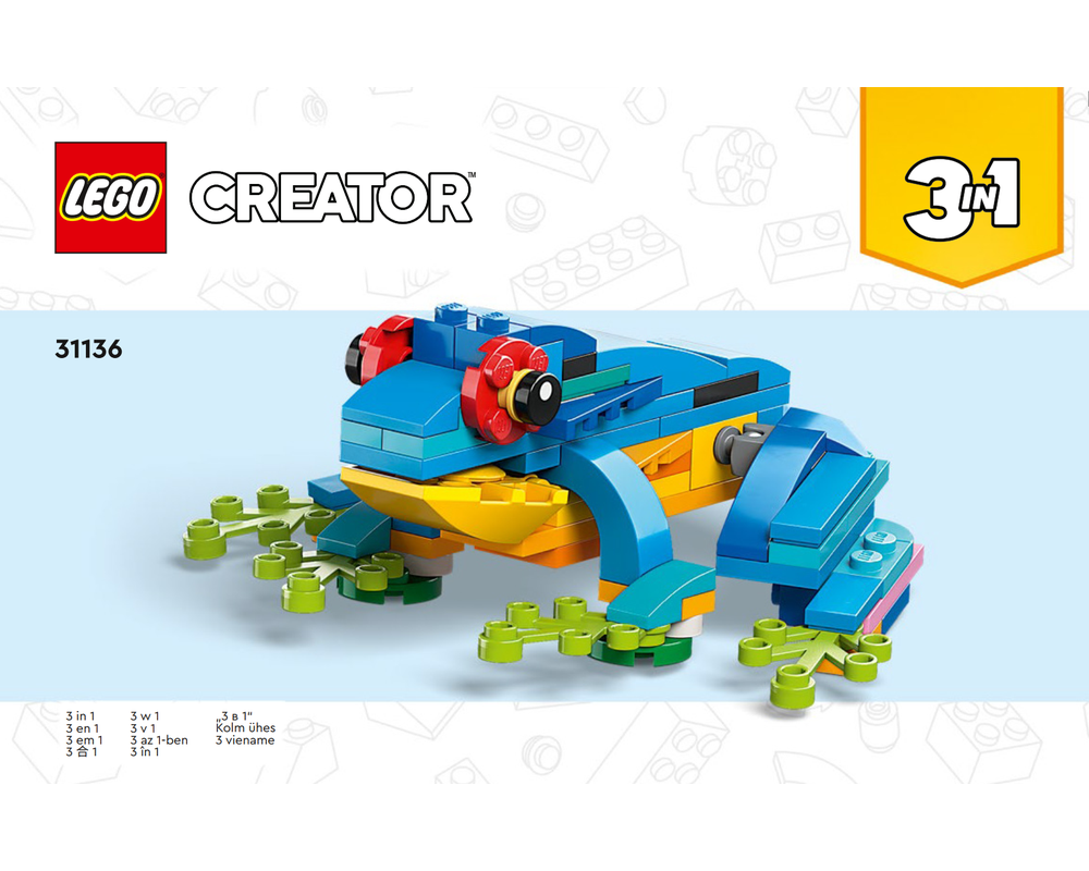 LEGO Set 31136-1-b2 Exotic Frog (2023 Creator > Creator 3-in-1 ...