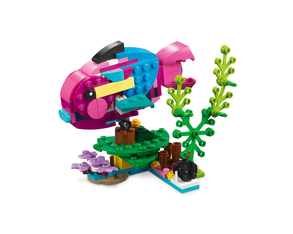 LEGO Set 31144-1-b1 Exotic Pink Fish (2023 Creator > Creator 3-in-1 ...