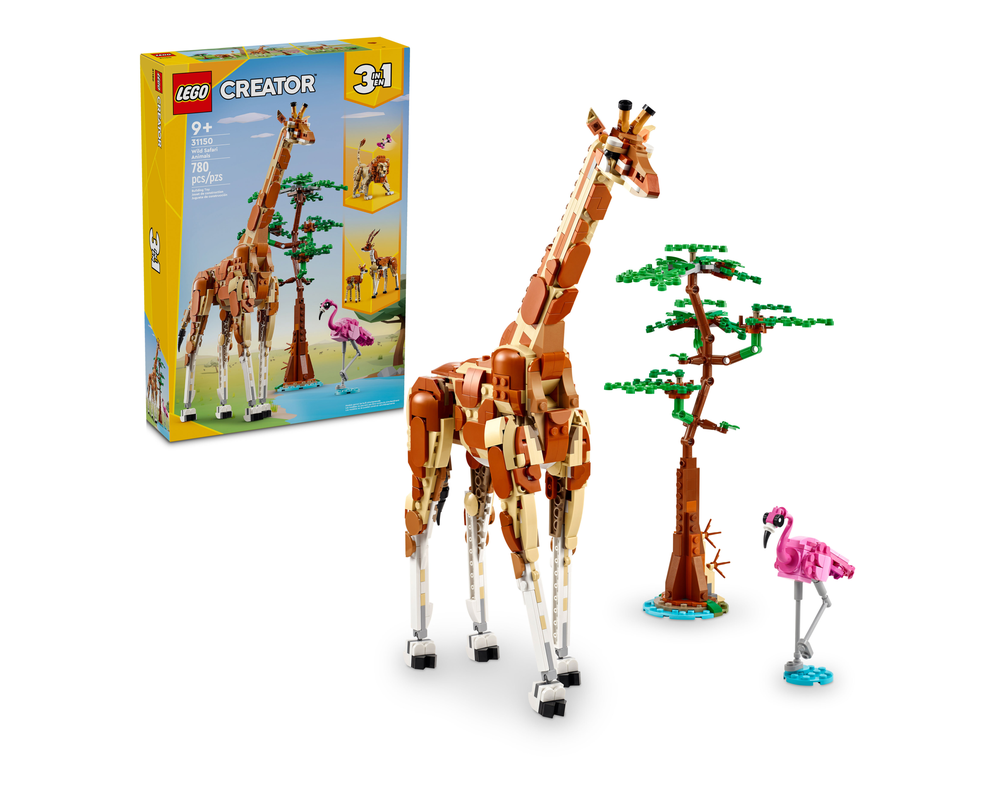 LEGO Set 31150-1 Wild Safari Animals (2024 Creator > Creator 3-in-1 ...