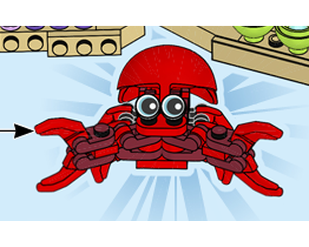 LEGO Set 31158-1-s1 Crab (2024 Creator > Creator 3-in-1) | Rebrickable ...