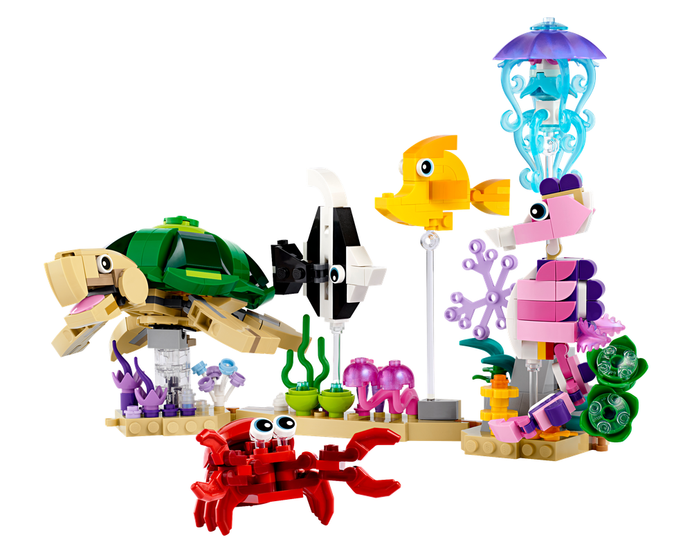LEGO Set 31158-1 Sea Animals (2024 Creator > Creator 3-in-1 ...